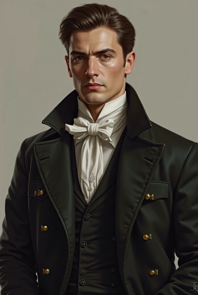 Realistic portrait of the character Count Adrenyi from the novel Murder ...