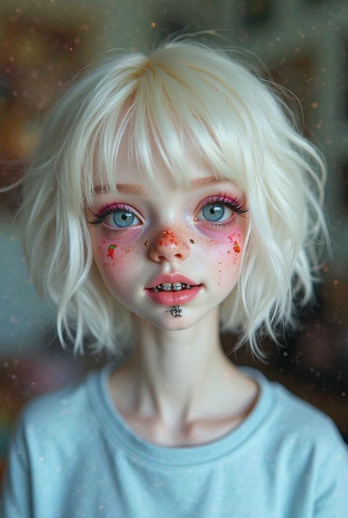 Full body portrait of a surreal, ethereal girl, doll-like appearance - SeaArt AI