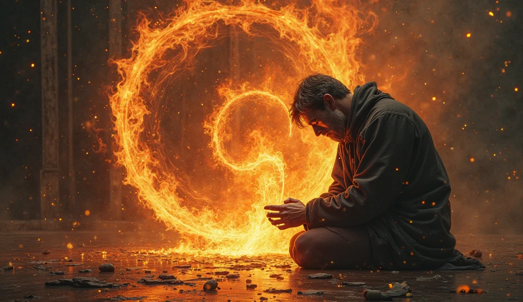 Our magician is very tired., The sad woman he loves is dead, the horror ...