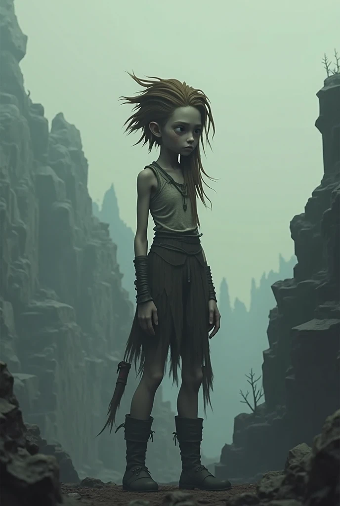 Can you generate a picture of a skinny girl, light brown hair - SeaArt AI