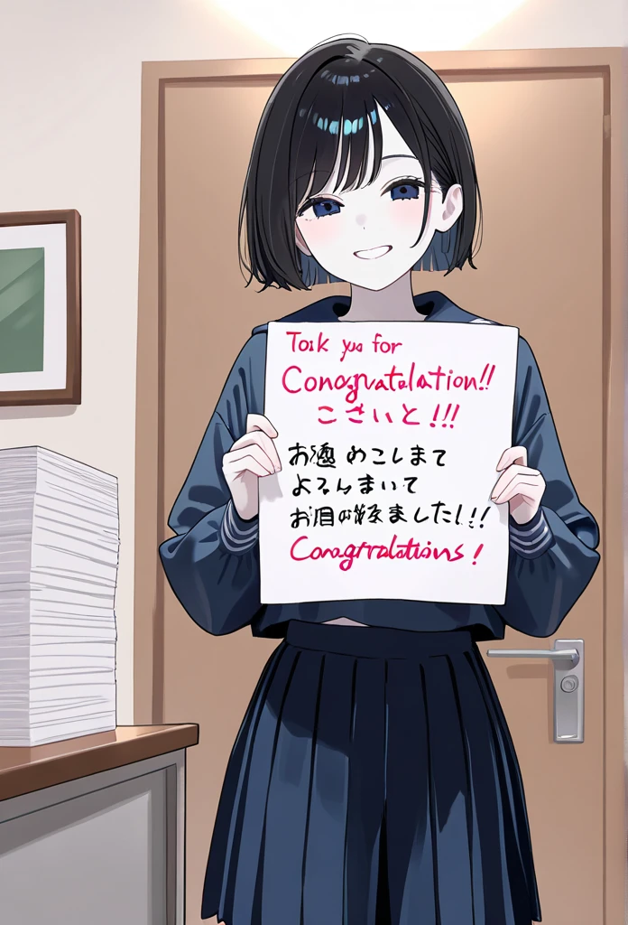 Pretty girl,pale skin,Girl writing congratulations on paper, japanes ...