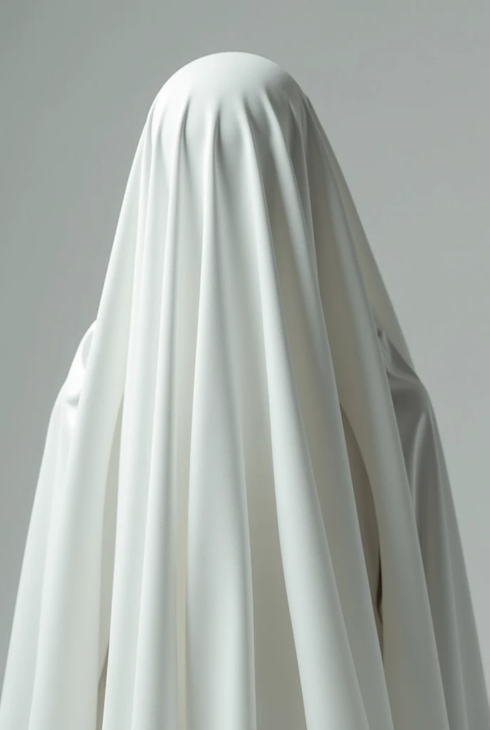 Face covered by white sheet, upclose, faceless, very realistic - SeaArt AI