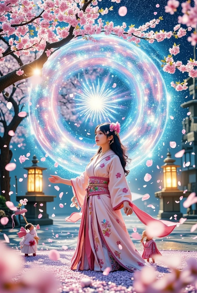 Masterpiece, high resolution, 8k, realistic, Sakura War God, pink and ...