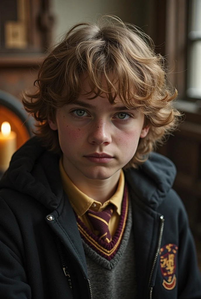 Harry Potter character from Ravenclaw around 20 years old with curly ...