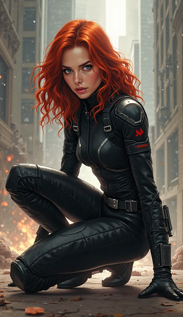 A dynamic digital illustration in a semi-realistic, comic-book style ...