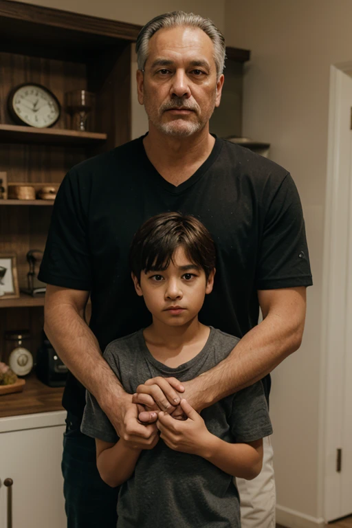 Father and his two ren - SeaArt AI