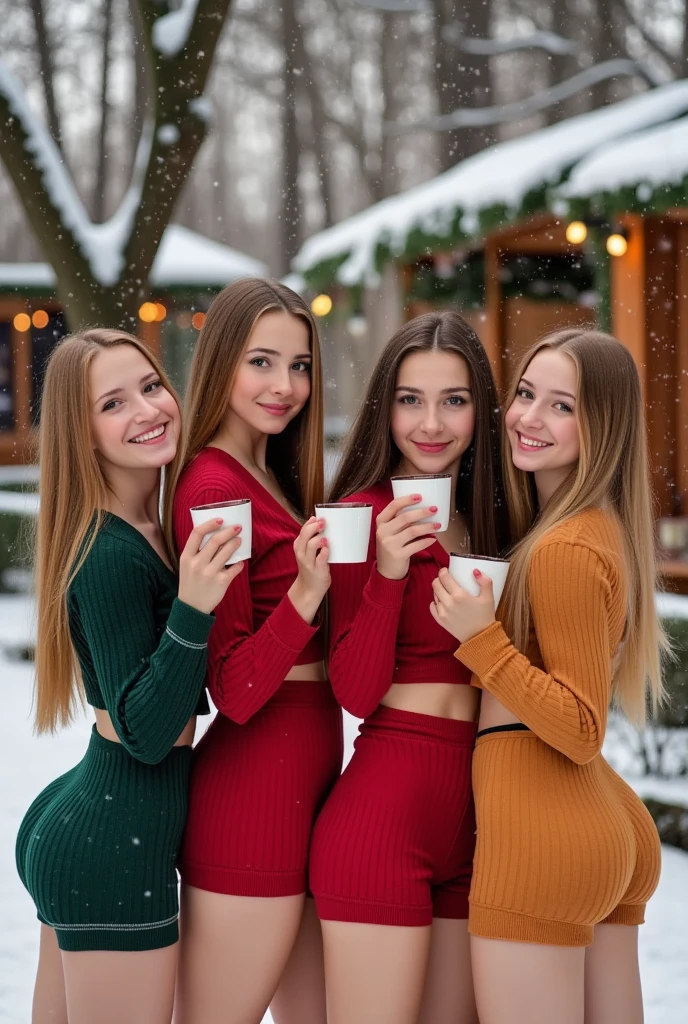 Four cute Slovak girls, beautifully diverse, each with its absolutely ...