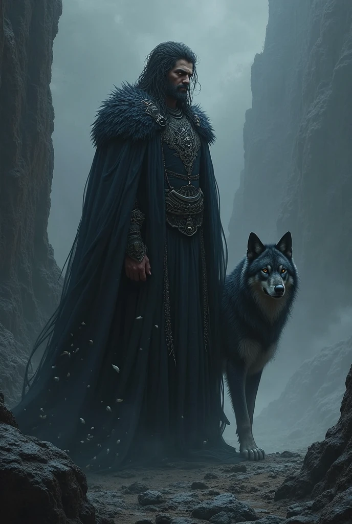 I want Hades Day with a wolf with a nearby photo for Discord - SeaArt AI