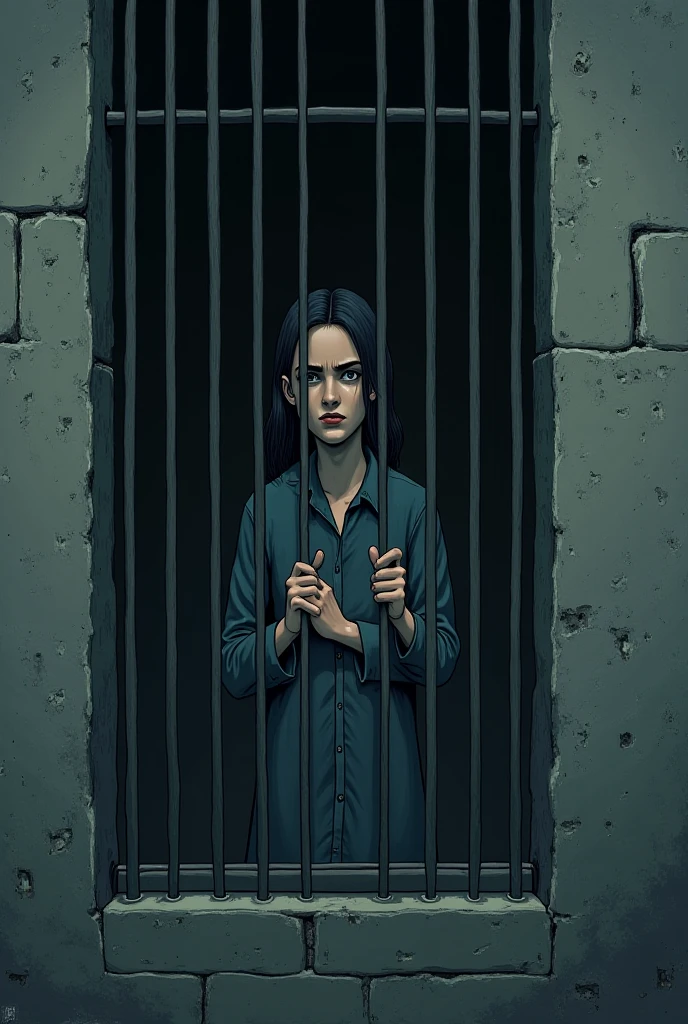 Create a sad behind bars animated - SeaArt AI