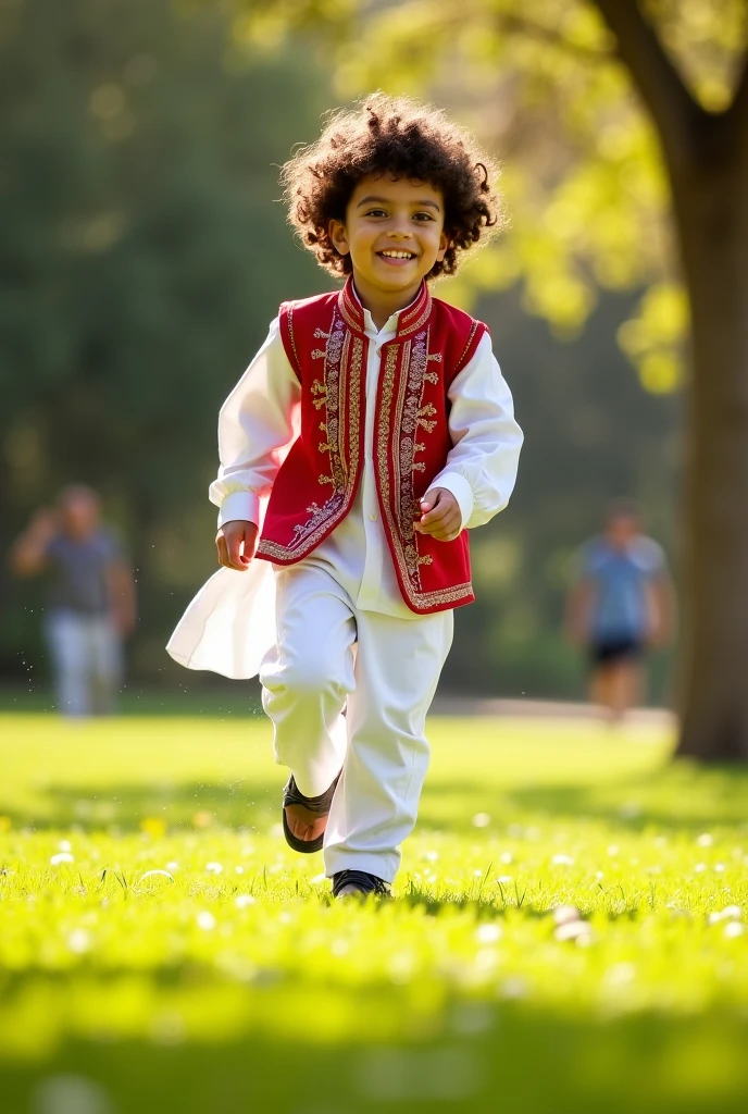 "A young Libyan boy, around 6 to , wearing a traditional Libyan zaboun ...