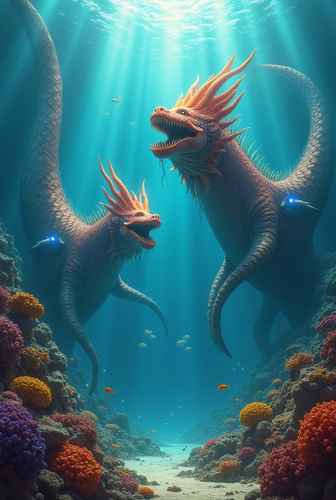Guardians of Port Sudan — “Red Sea Coral Beast” - SeaArt AI