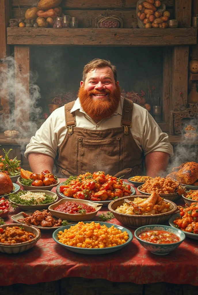 The Ultimate Feast! 🍛😂 Fat Farmer’s Epic Meal!" - SeaArt AI