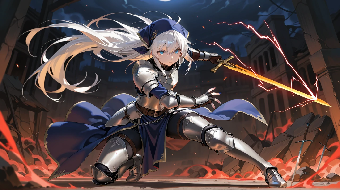 2 people，2 girls、 fierce expression 、 Dynamic posture，full body - SeaArt AI