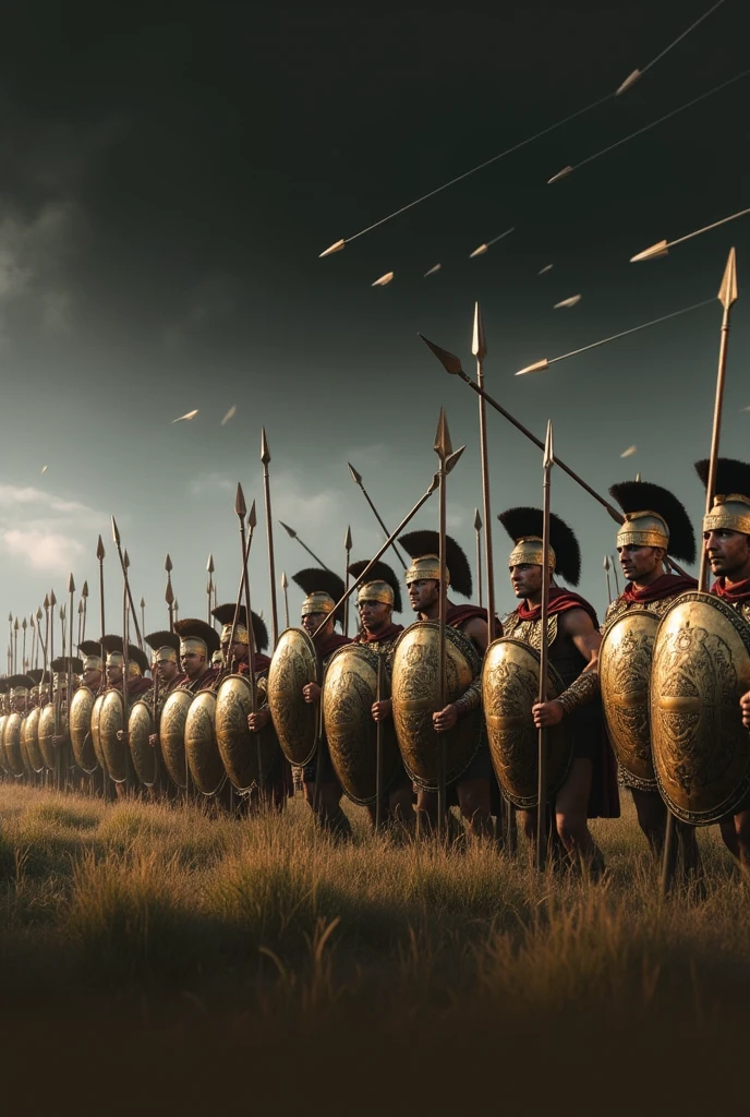 Imagine a breathtaking scene set in ancient Sparta, where a group of ...