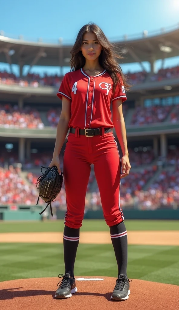 "She is an attractive and beautiful Turkish female baseball player ...