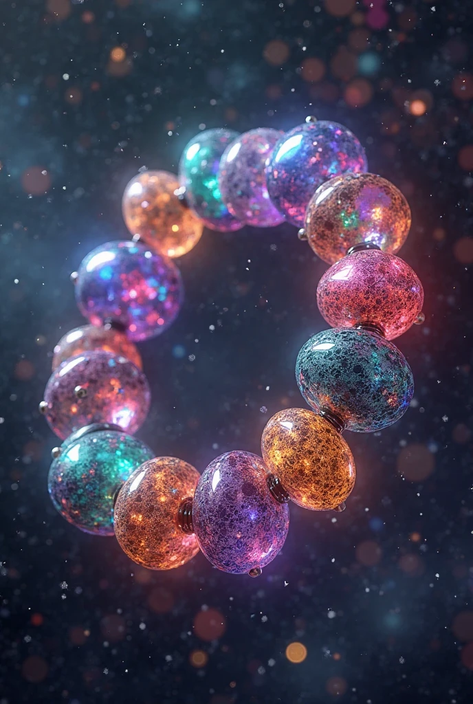 Alien bracelet out of beads - SeaArt AI