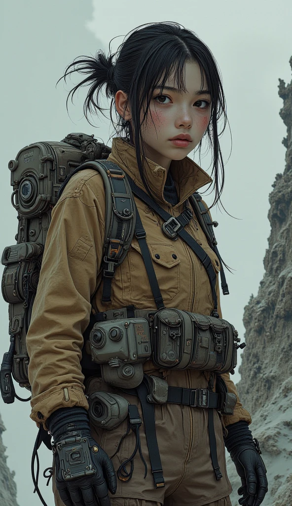 People and、There are close-up photos of々items like backpacks - SeaArt AI