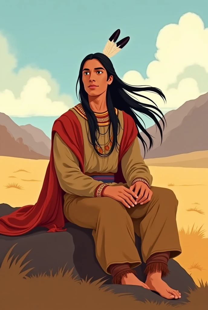 Animated illustration of Vine Deloria Jr. as an ancient philosopher ...