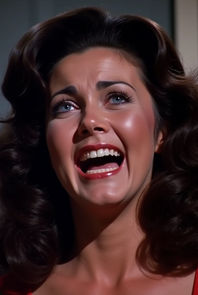 Faces of ren with dental problems. Very young Lynda Carter crying ...