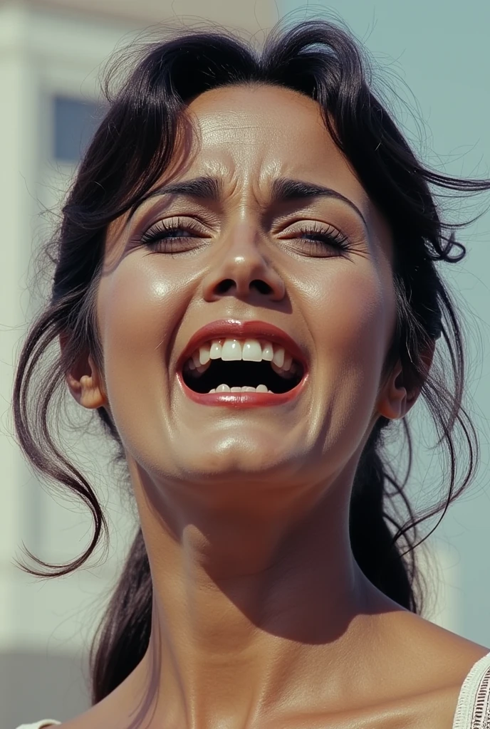 Faces of ren with dental problems. Very young Lynda Carter crying ...