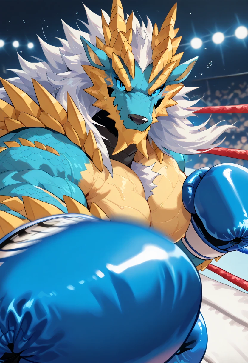 ZPDXL3, pov_boxing, punching_the_viewer, foreshortening, motion blur ...
