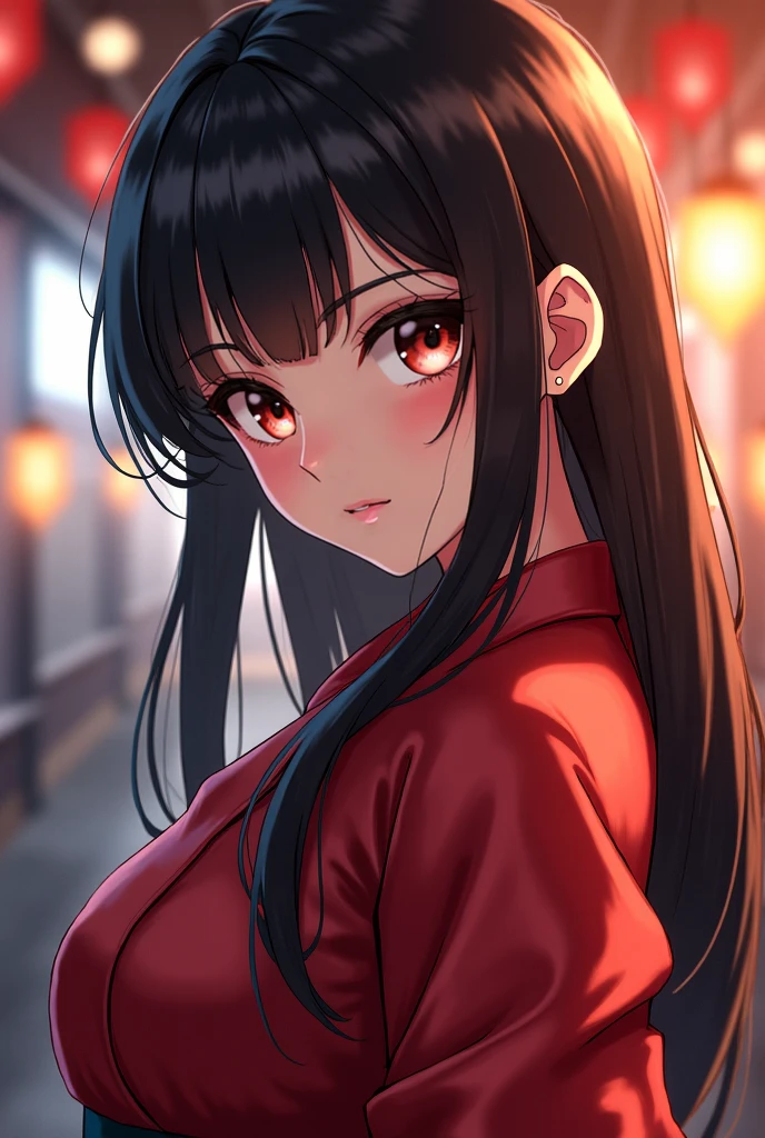 Anime, detailed portrait of a woman, emotional expression, dramatic ...