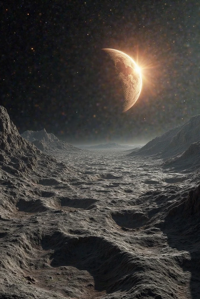 An image showing what Mercury looks like from its surface. - SeaArt AI