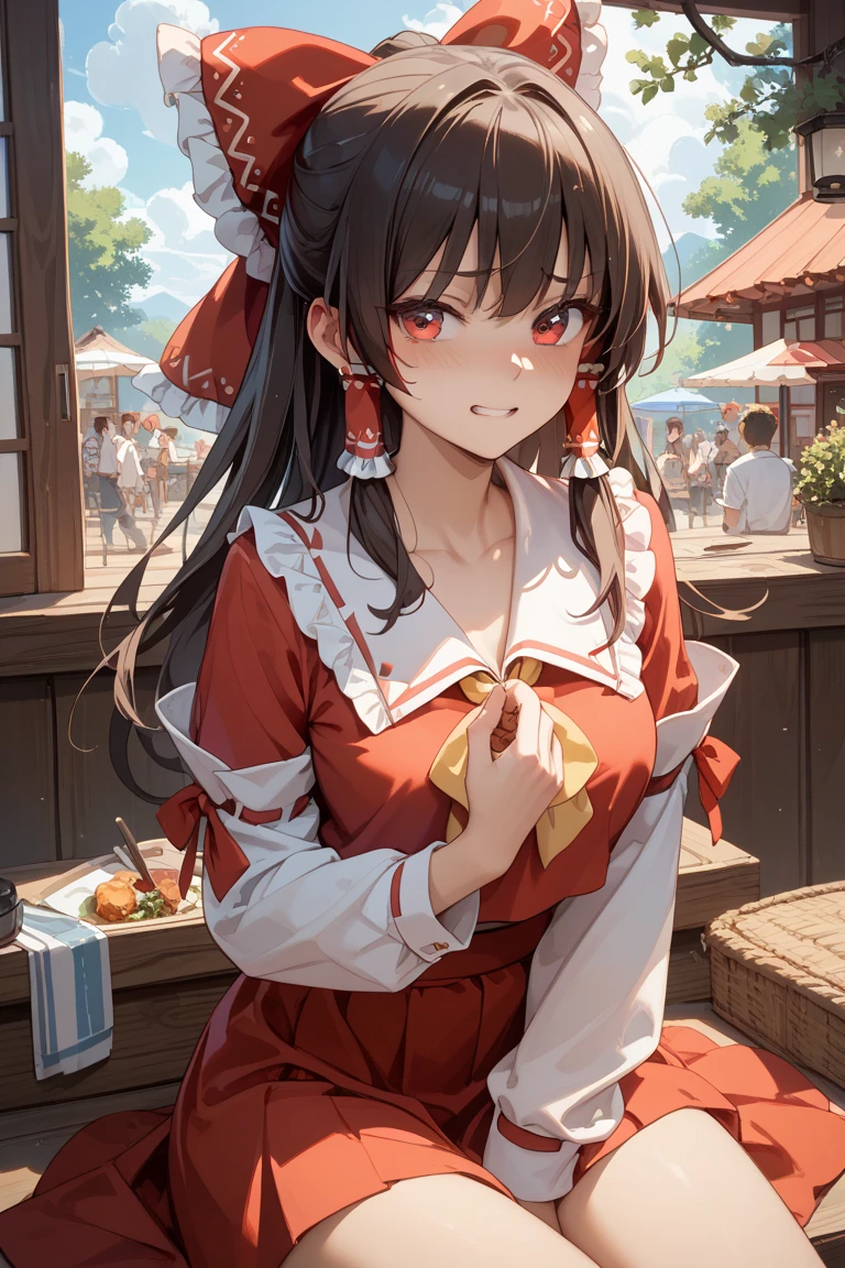 Reimu、Embarrassing、what、masterpiece、Best Quality、uncensored - SeaArt AI