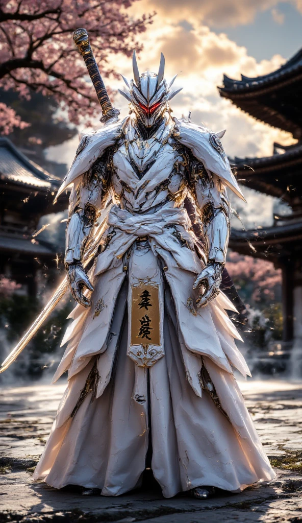 The Crystal Ronin of Japan stands tall in striking clarity, full body ...