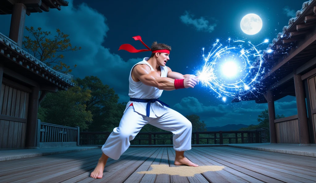 *"Ryu from Street Fighter 2 in a hyper-realistic style, identical to ...