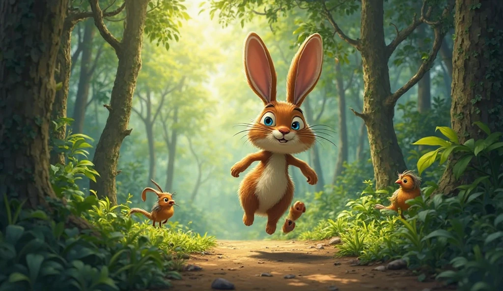 Tobi the Hare Walking into the Jungle: "A small but clever-looking hare ...