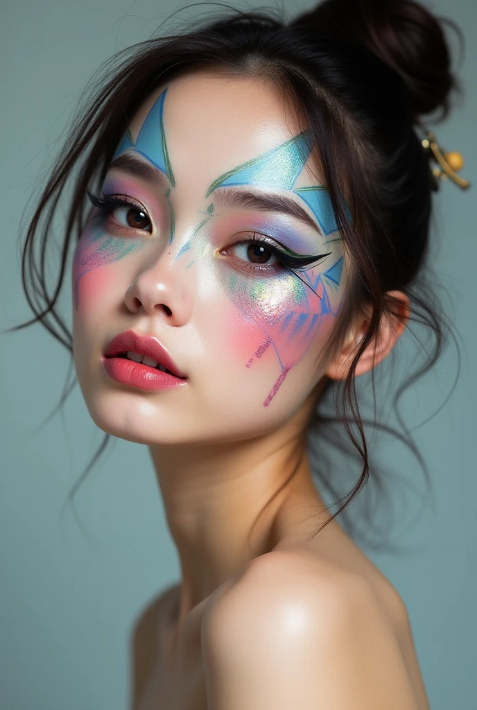 Ok an easy makeup look for artistic makeup look - SeaArt AI