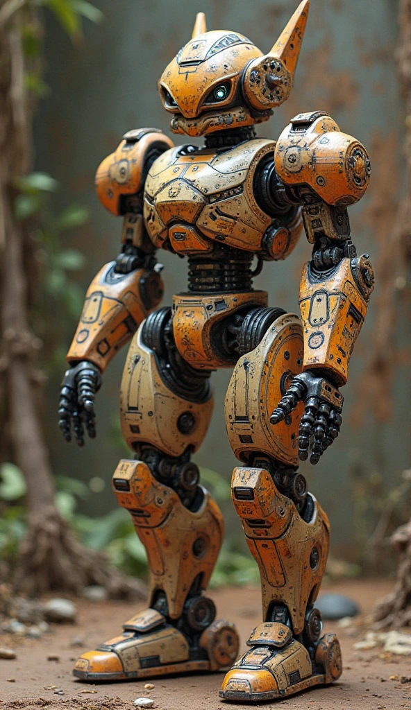 Generate a photorealistic image of a robot designed in the style of ...