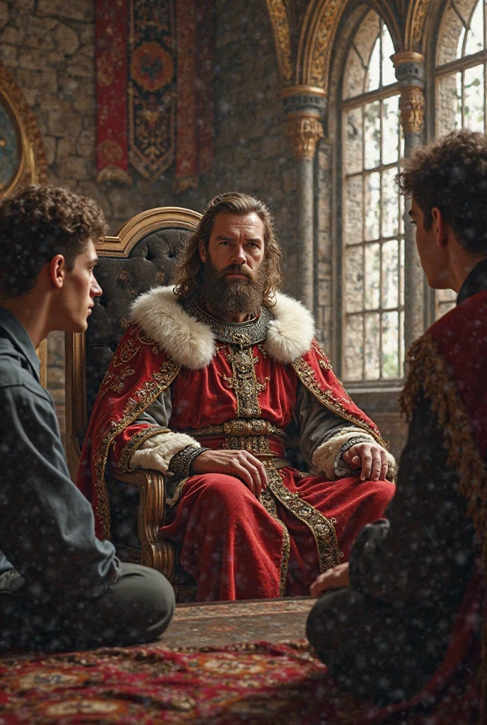 Image of William the Conqueror interviewed by 3 male students from 2025 ...