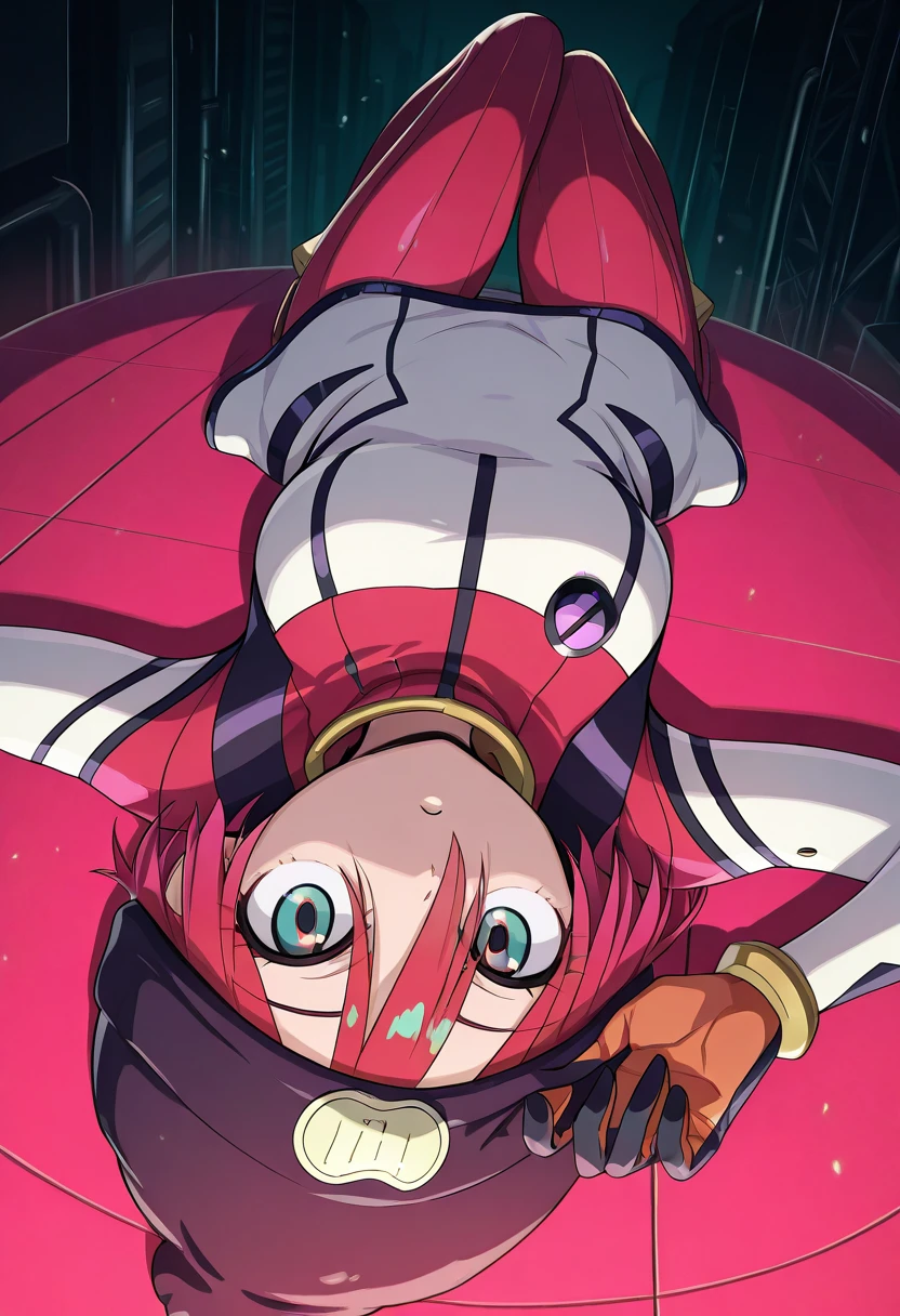 Amate Yuzuriha ,one girl on her back,solo,stare at viewers - SeaArt AI