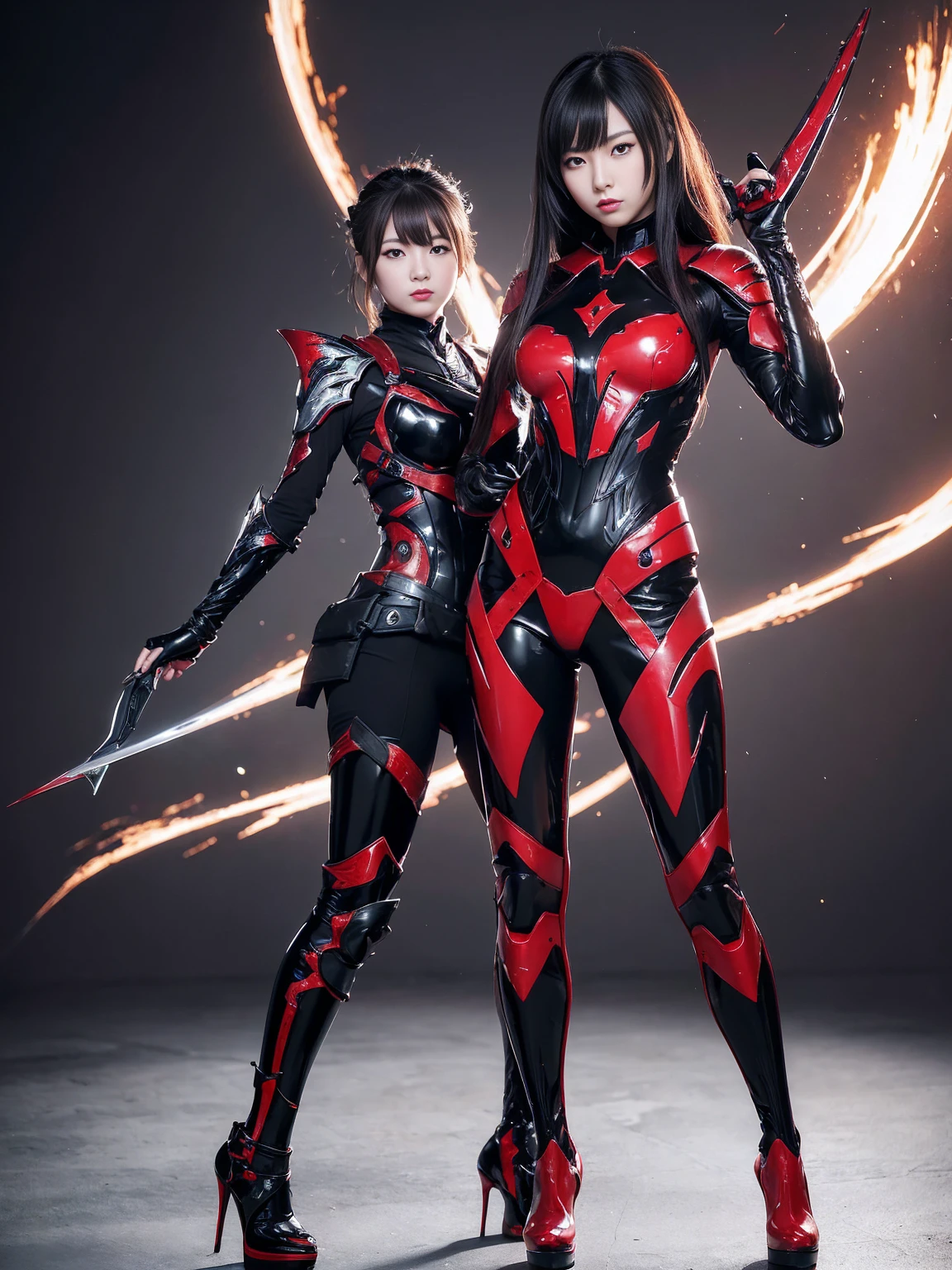 Woman warrior,1 Japanese girl, Warframe,((fullbody)), Complex Pattern ...