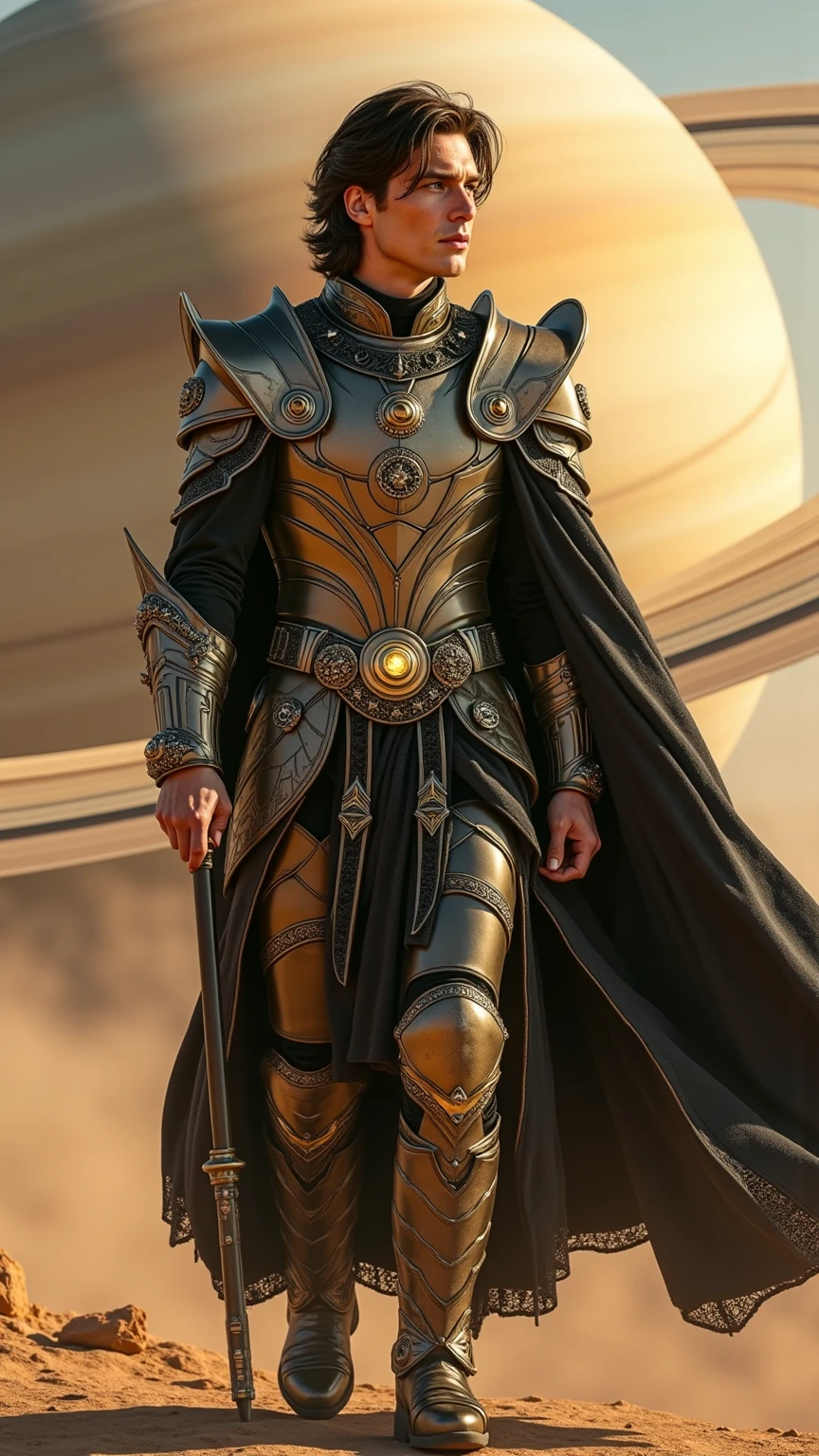 Cillian Murphy reimagined as the Saturn walking and holding a long ...