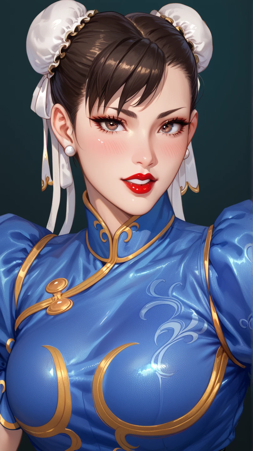 Chun li,big butt, clean, big breasts, big thighs, red lipstick - SeaArt AI
