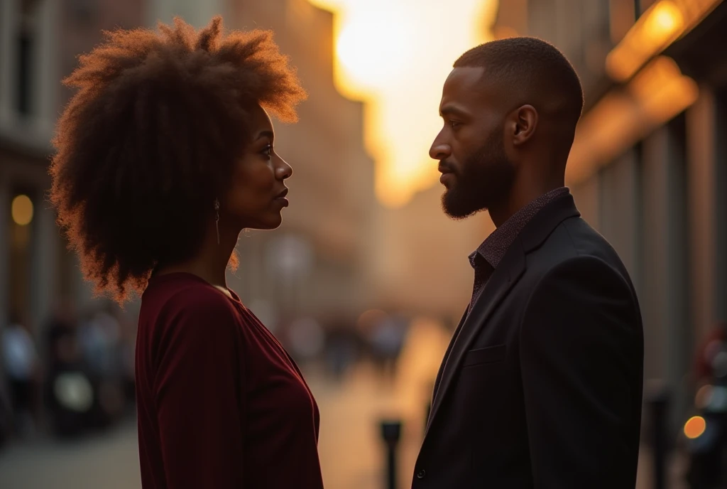 Image de deux personnes (Anna et John) entrain de discuter. Ils sont ...