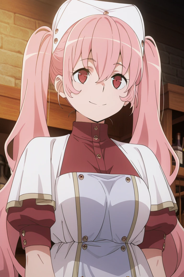 Heith velvet (danmachi), long hair, pink hair, twintails, hair between ...