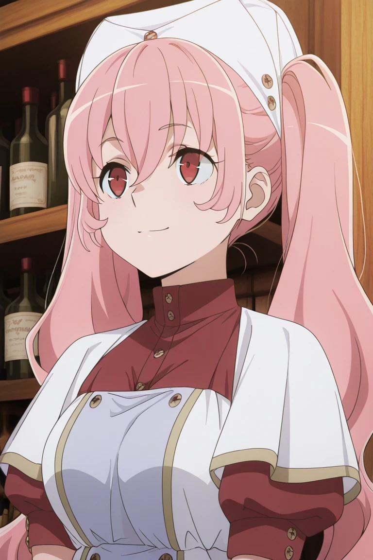Heith velvet (danmachi), long hair, pink hair, twintails, hair between ...