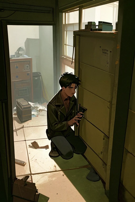 Nathan, the night guard at an old warehouse, sat alone in the dim ...