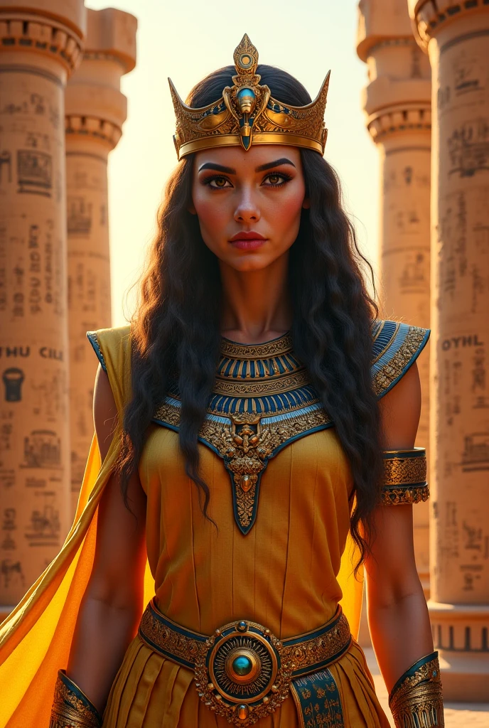 Make Ruby the Egyptian like a pharaonic queen and I want a very ...