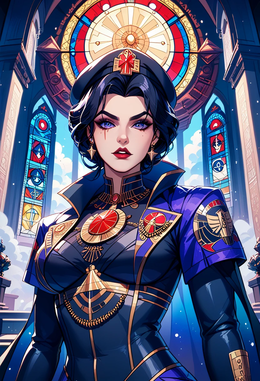 Illustration dark oppressive mystical majestic atmosphere Warhammer40000 Mass Ef - SeaArt AI