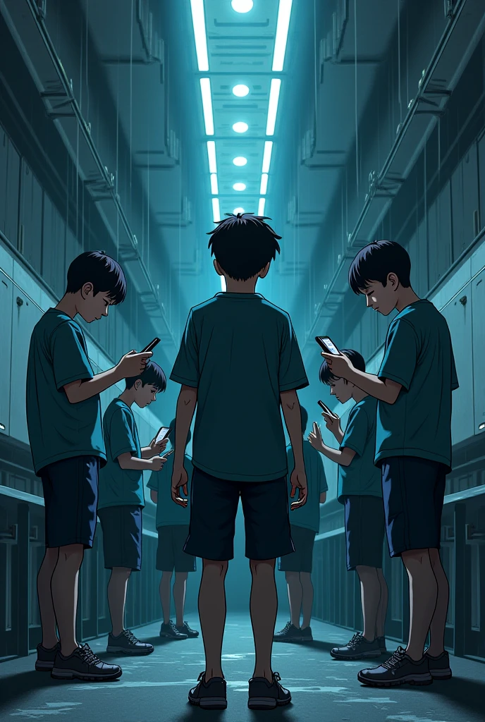 Do it in an anime cartoon,students being controlled by cellphones in a ...