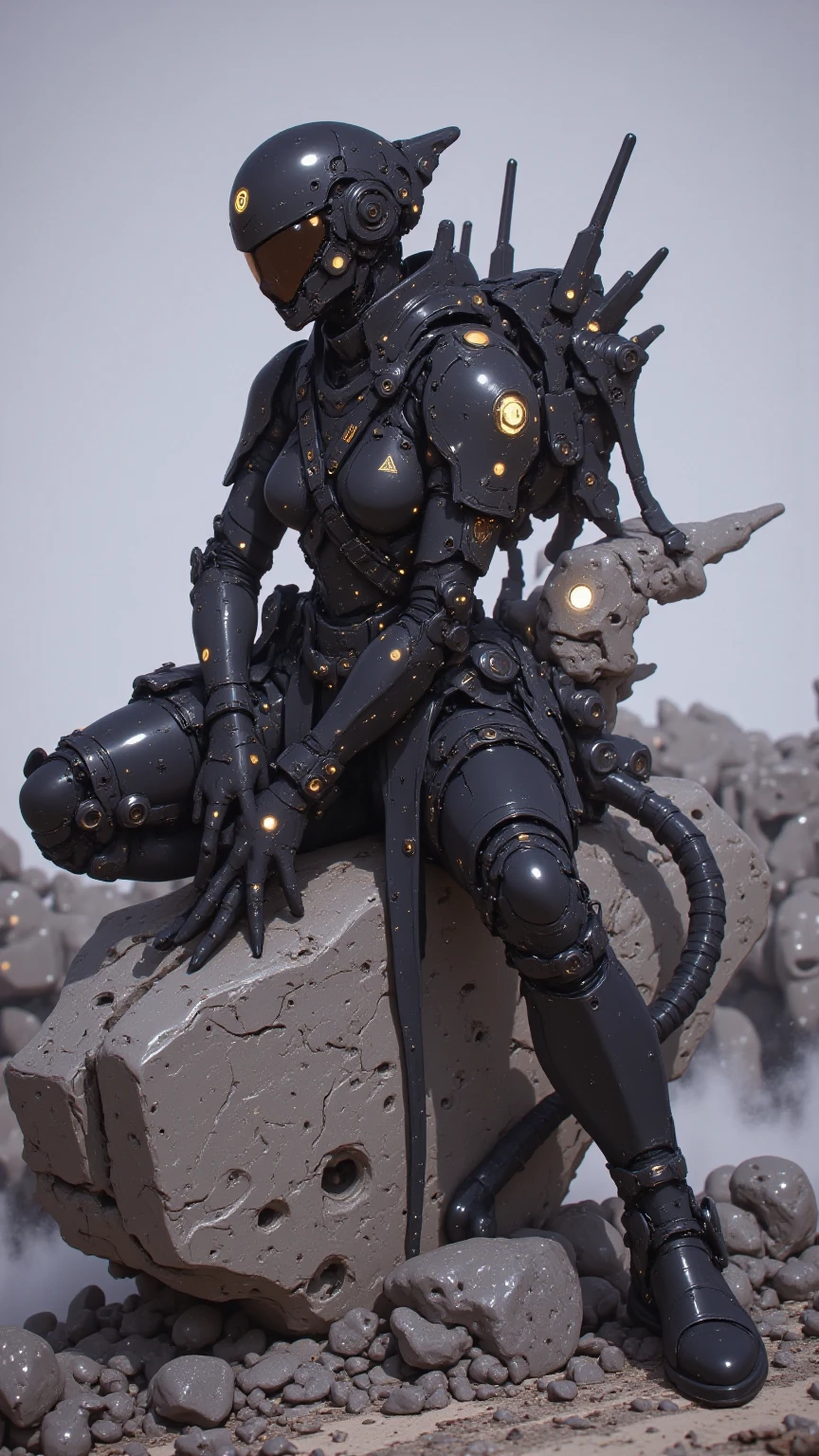 Cyberpunk、robot、Exoskeleton、Futurism，A highly detailed sci-fi digital ...
