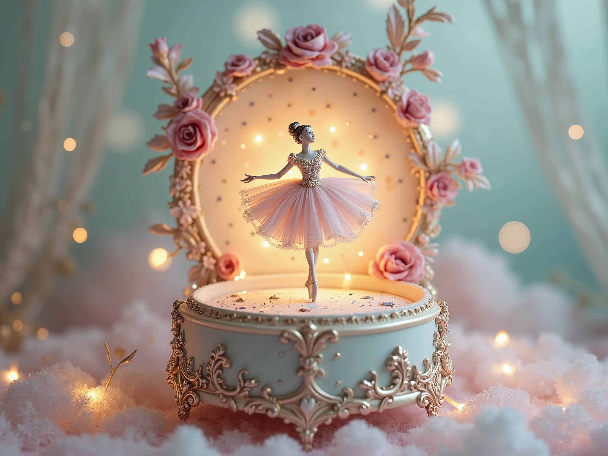 Girl Ballerina musical box - SeaArt AI
