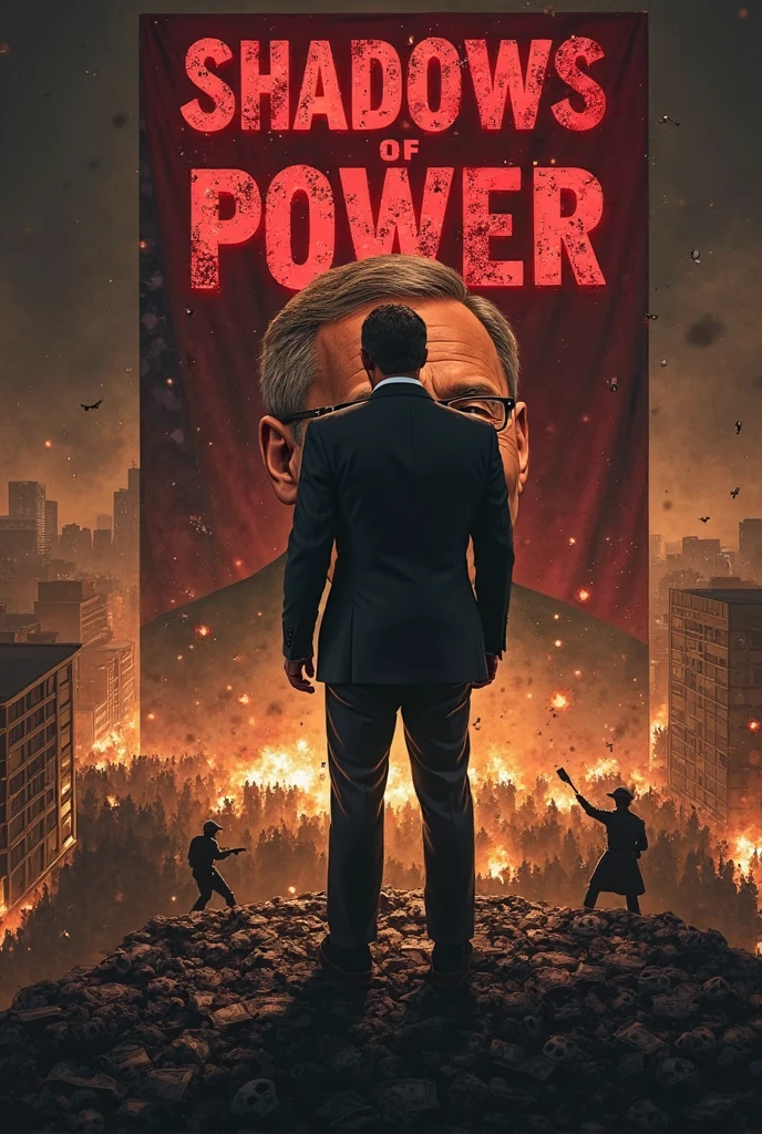 A politician smiling on a giant campaign poster in the background ...