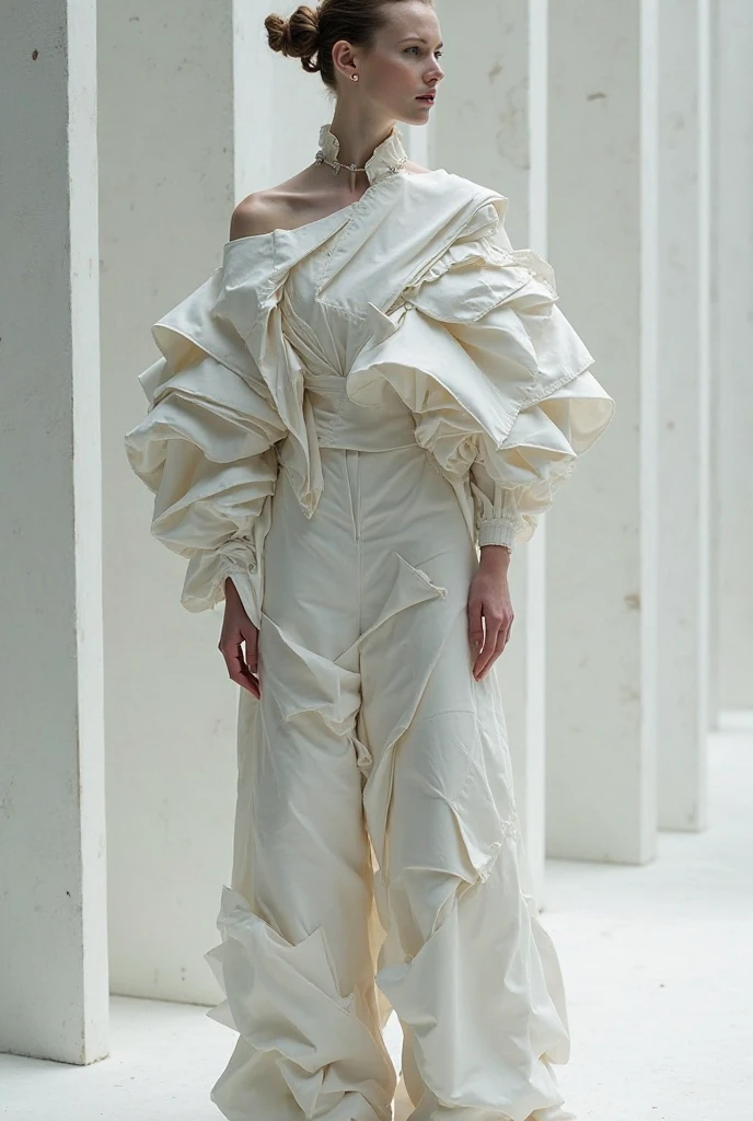 Layering on garment clothes to creat a architecture effect steer wear ...