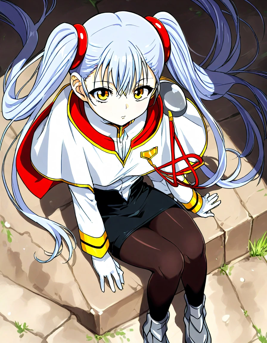 Source_anime, score_9,1girl, sitting,from above, wariza, HOSHINO ...